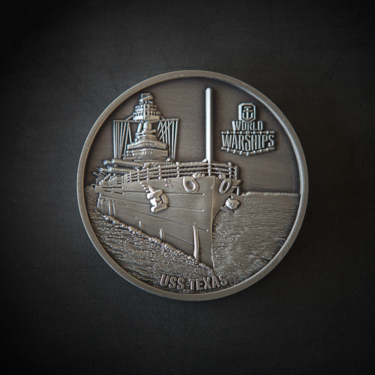 Grab a USS Texas Challenge Coin | World of Warships