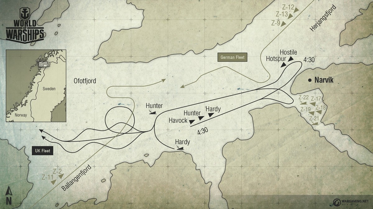 The First Battle of Narvik | World of Warships