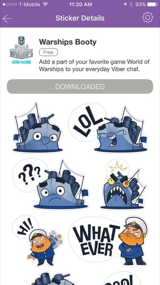 Get Warships Stickers for Viber! | World of Warships