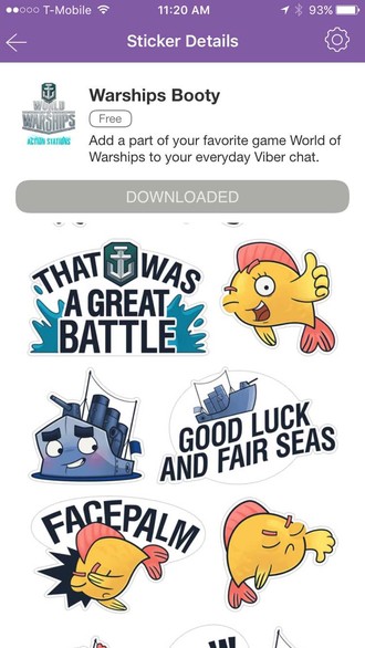 Get Warships Stickers for Viber! | World of Warships